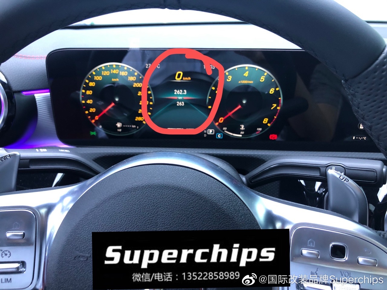 21款奔驰A35L刷ECU升级动力，国际老牌Superchips程序