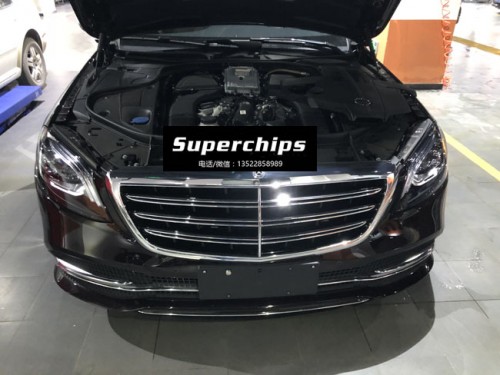 2018款奔驰S320L未上牌新车直刷ECU动力升级,国际改装品牌Superchips调校程序
