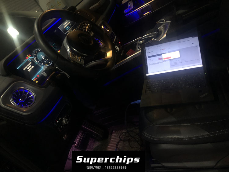 19款奔驰G500刷ECU升级动力 英国Superchips程序